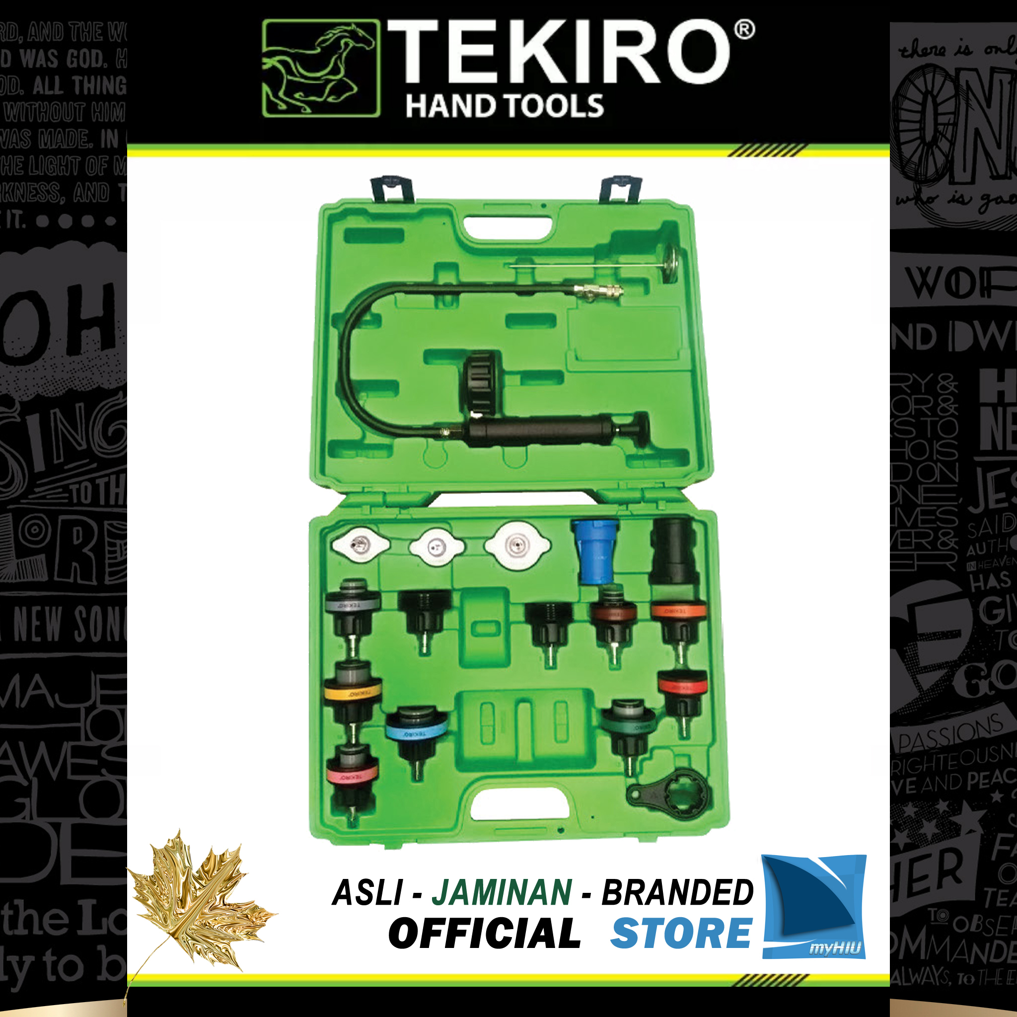 Alat Uji Tekanan Radiator Isi 18 pcs / Universal Radiator Pressure Test ...