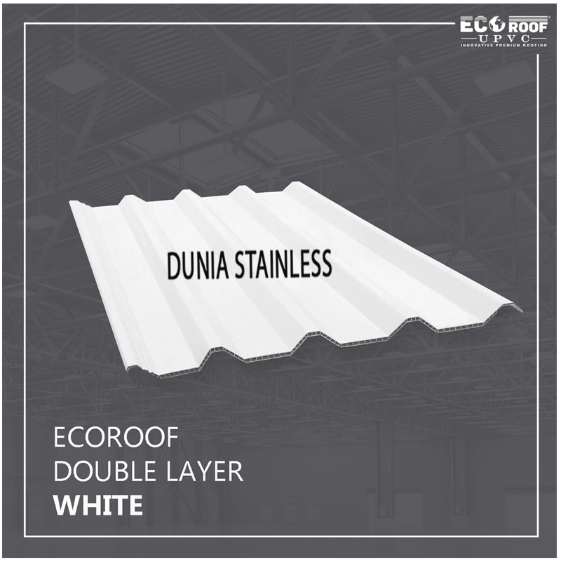Atap Ecoroof UPVC Double Layer Putih /meter | Lazada Indonesia