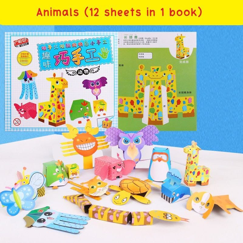GMA Kertas Lipat Origami 3D - Papercraft 3D - Paper Puzzle Isi 12 ...