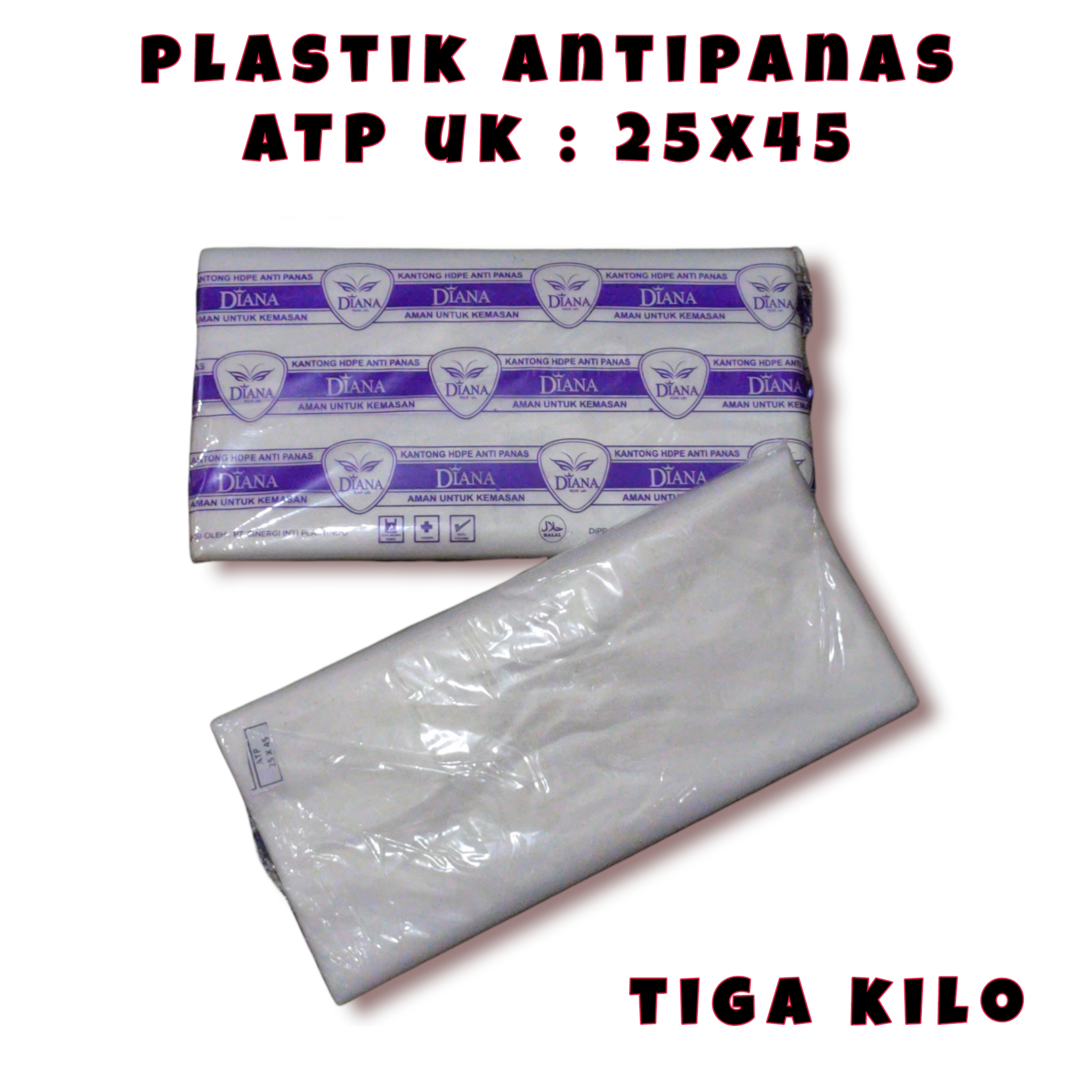 Plastik antipanas ukuran 25x40 cm (3kg) [PAKET 5 PACK] / plastik kuah ...