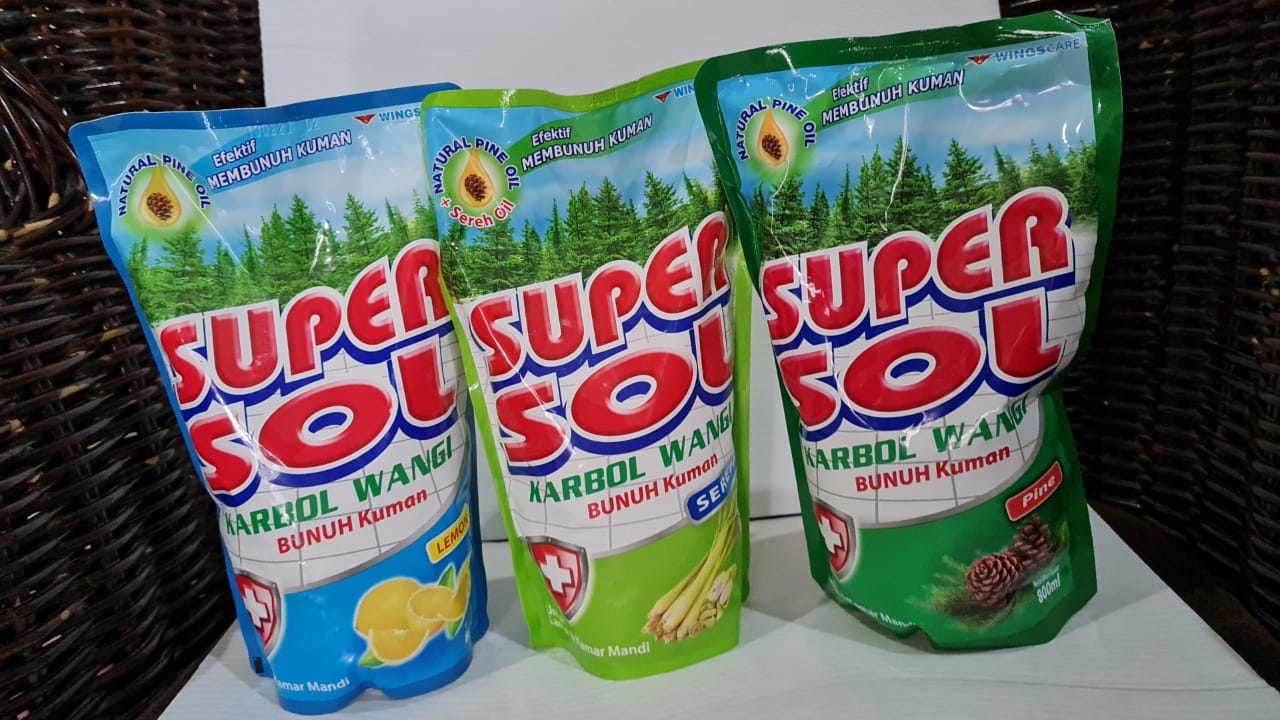 Super Sol Karbol 800ml Pine/Lemon/Sereh | Lazada Indonesia