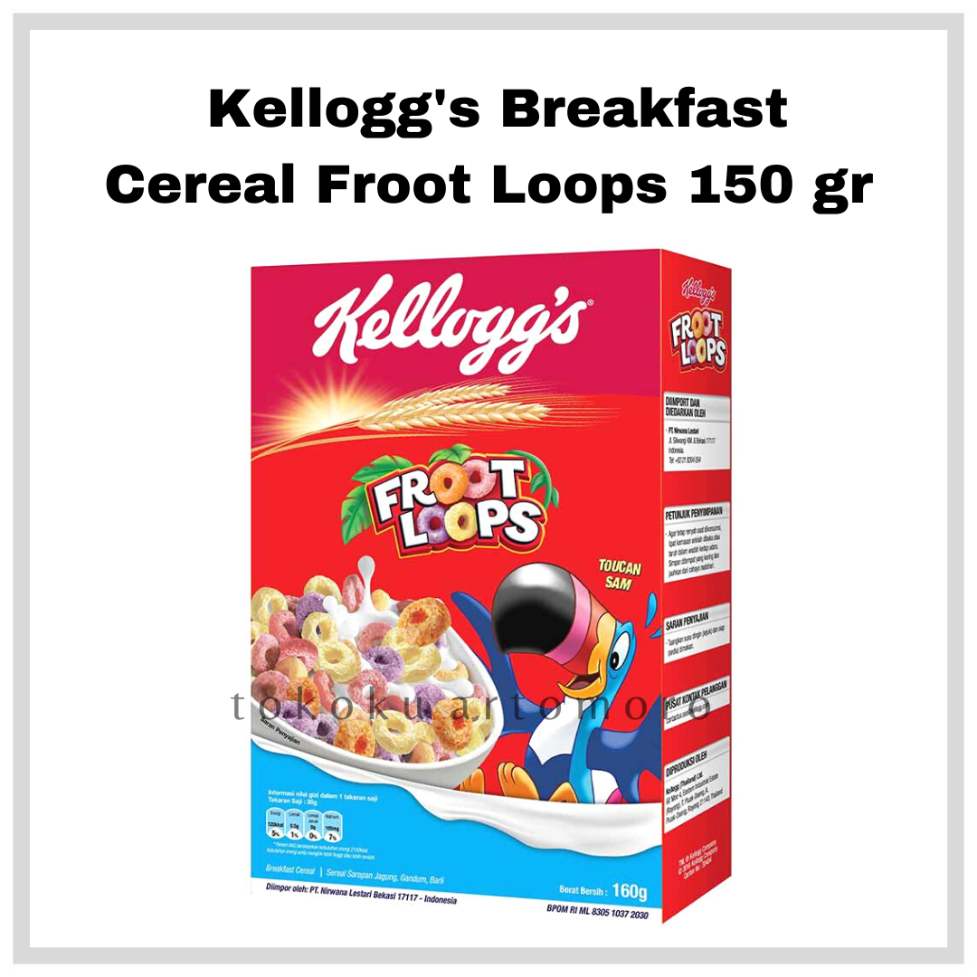 Kellogg's Breakfast Cereal Froot Loops 150 gr - Kellogg - Sereal ...