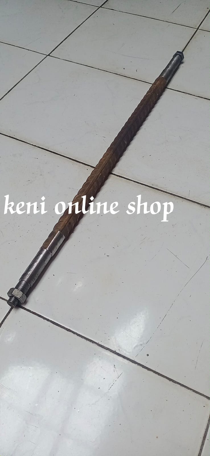 as roda/untuk lebar gerobak 40cm/besi as roda gerobak/besi as ulir roda ...