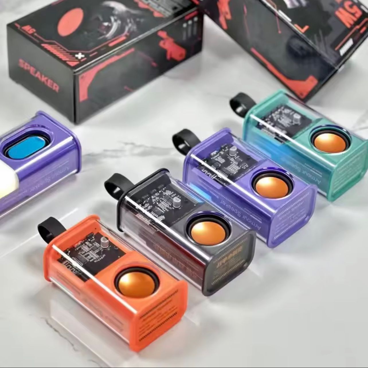 Speaker Bluetooth Extra Bass Light RGB Transparan Suara Mantap Super ...