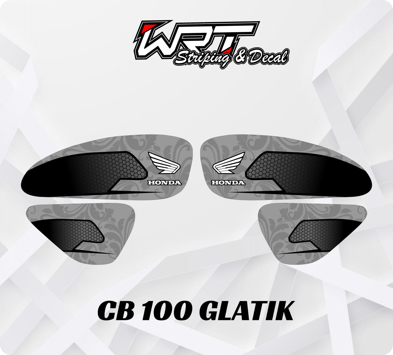 Striping Stiker CB 100 Glatik Simpel Batik | Lazada Indonesia