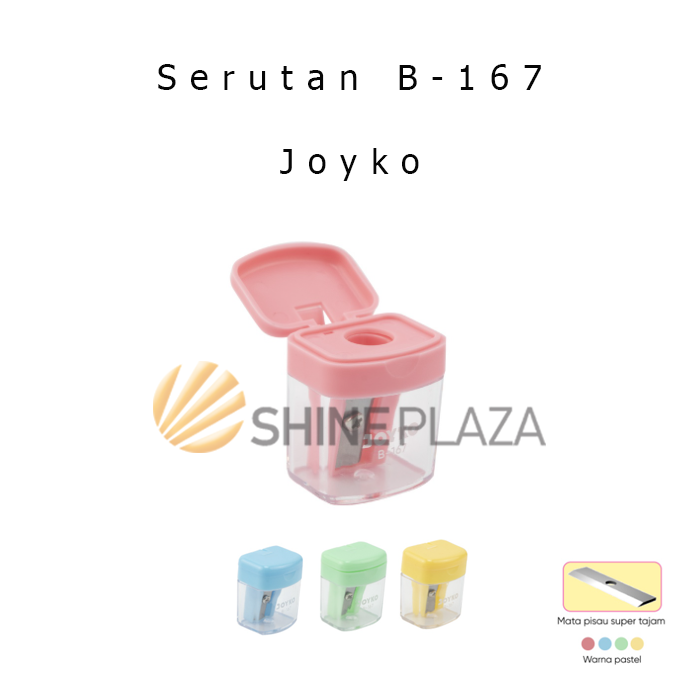 Serutan Rautan Pensil Pastel Joyko B-167 - Pencil Sharpener Joyko ...