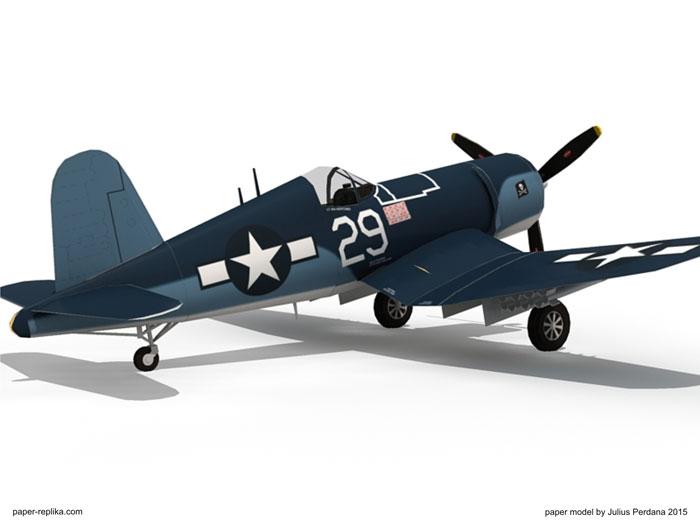 DIY Papercraft F4U Corsair Aircraft | Lazada Indonesia