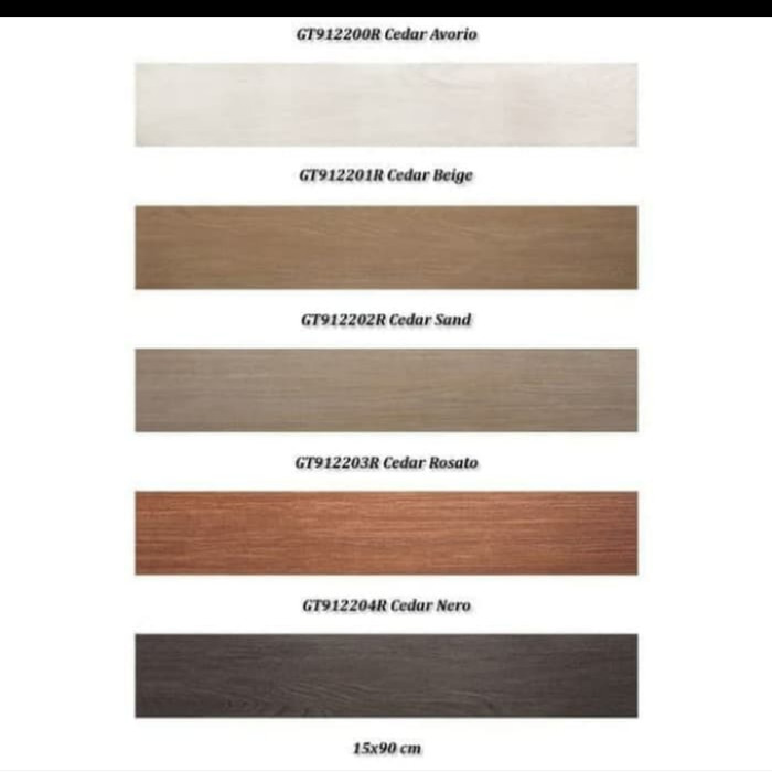 granit lantai motif kayu 15x90 textur matte by roman | Lazada Indonesia