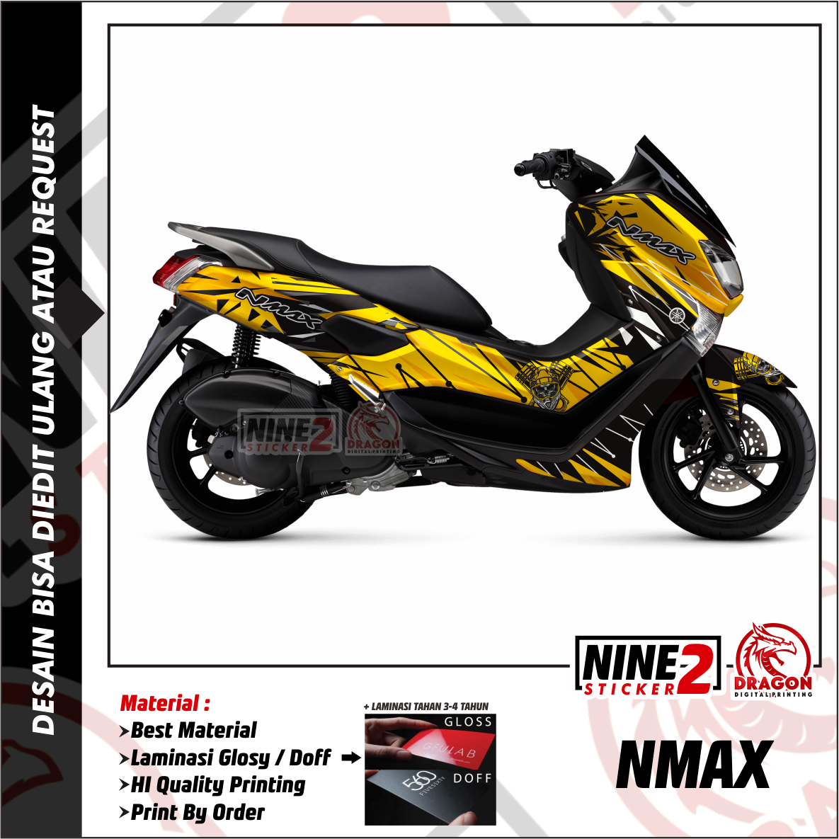 STICKER NMAX DECAL NMAX STRIPING NMAX FULL BODY STIKER NMAX DECAL ...