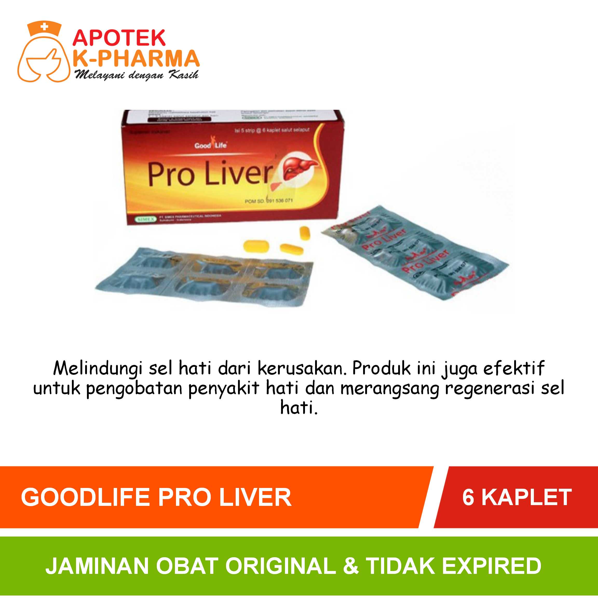 Goodlife Pro Liver Isi 6 Kaplet Obat Original Simex | Lazada Indonesia