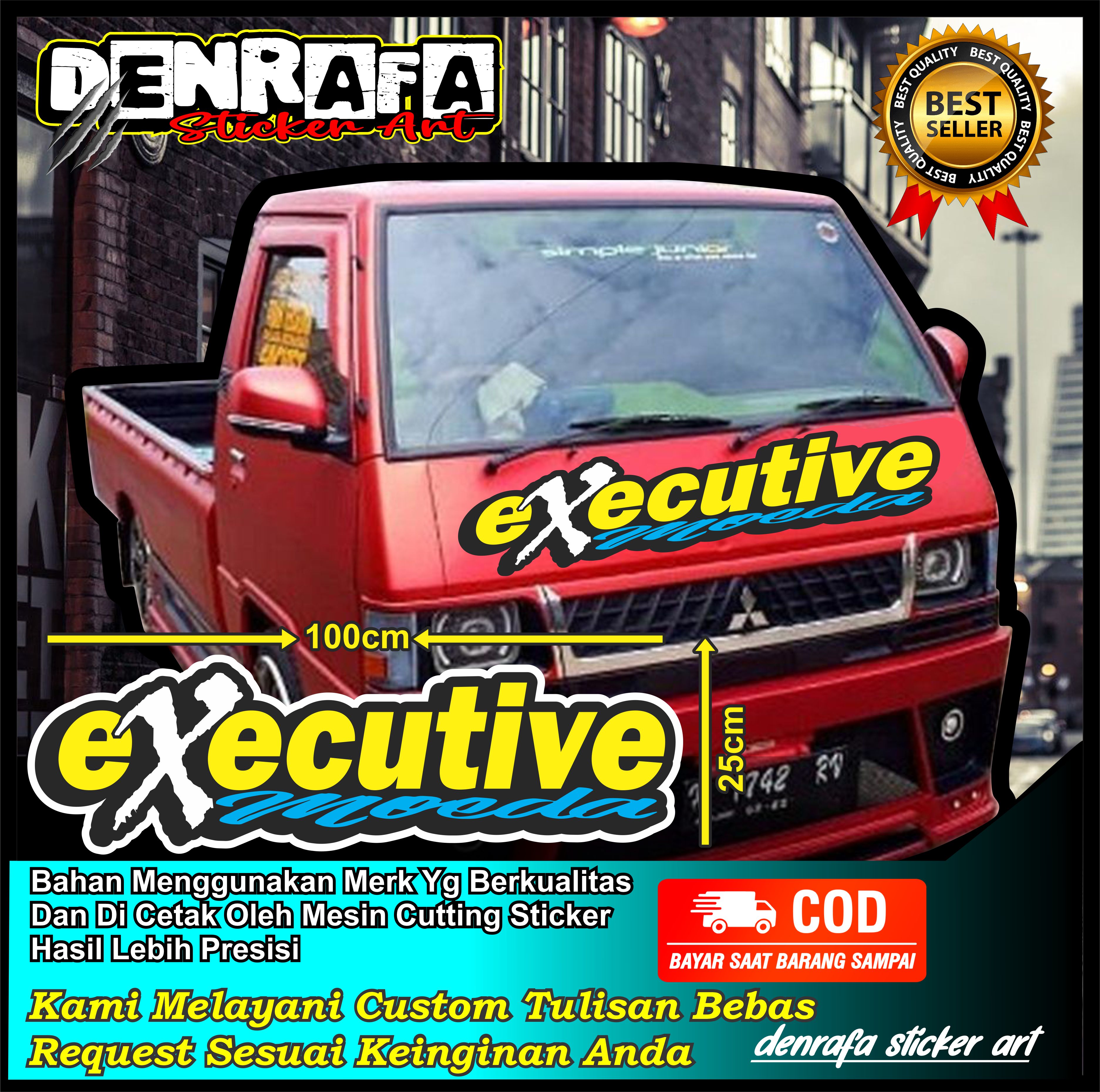 STICKER CUTTING KABIN DEPAN PICK UP / TRUK EXECUTIVE MOEDA | Lazada ...