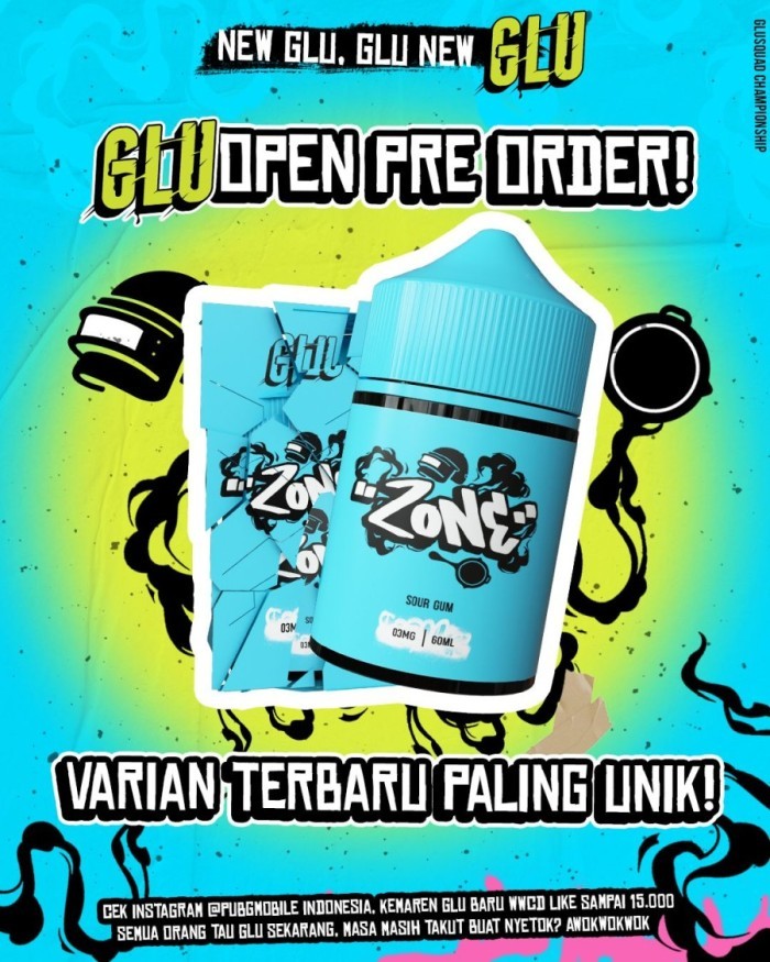 GLU Zone Sour Gum 60ML by FVS x TNT - Liquid Glu Sour Gum Zone | Lazada Indonesia