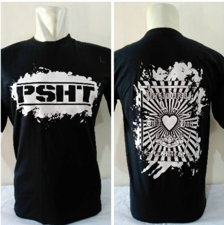 KAOS PSHT MURAH FULL SABLON PLASTISOL ATRIBUT PSHT ATASAN PRIA WANITA ...