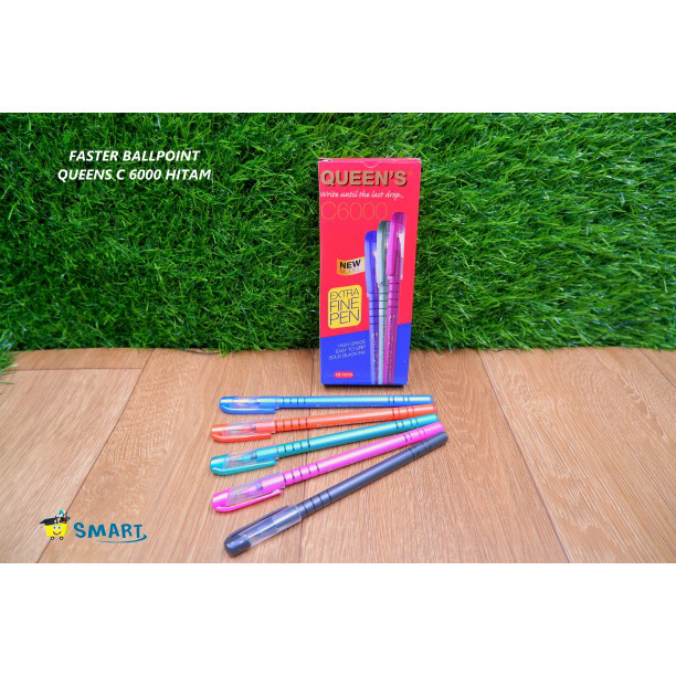 FASTER BALLPOINT QUEEN C6000 HITAM | Lazada Indonesia