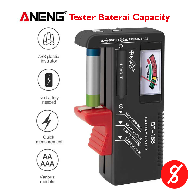 DUNIA PERKAKAS Tester Baterai Capacity Alat Tes Test Penguji Kapasitas ...