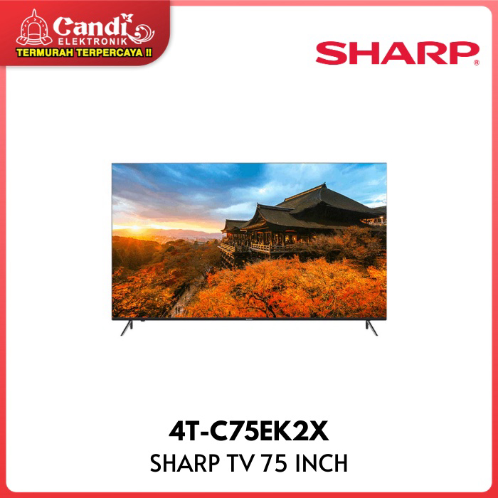 SHARP Smart Android TVLED 75 Inch 4T-C75EK2X | Lazada Indonesia