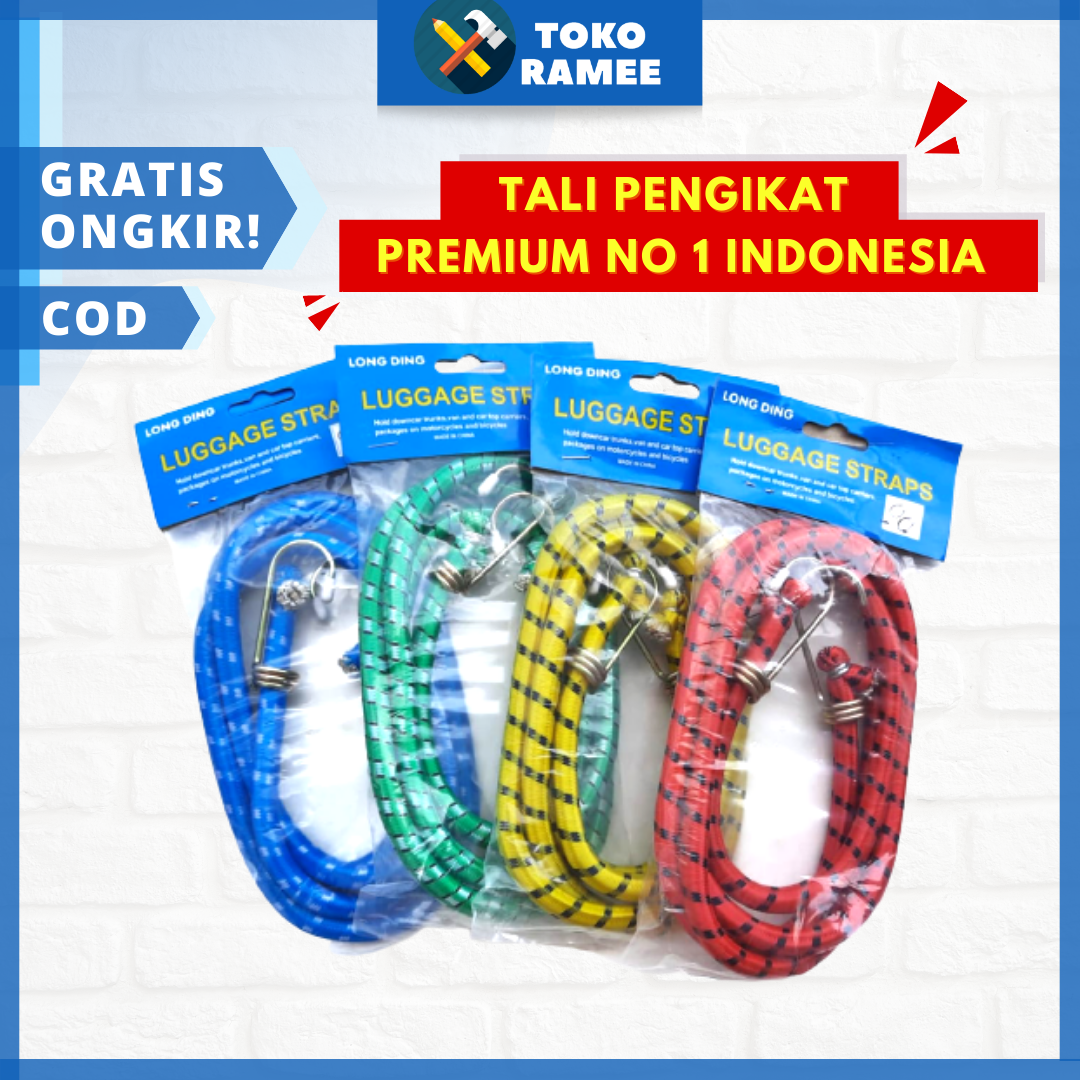 1,5 Meter Tali Karet Elastis Pengikat Ikat Barang Di Motor Mobil Rachet ...