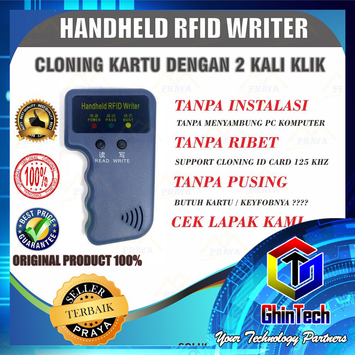 Alat Copy Kartu RFID 125KHz ID Copier Reader Writer 125 KHZ | Lazada ...