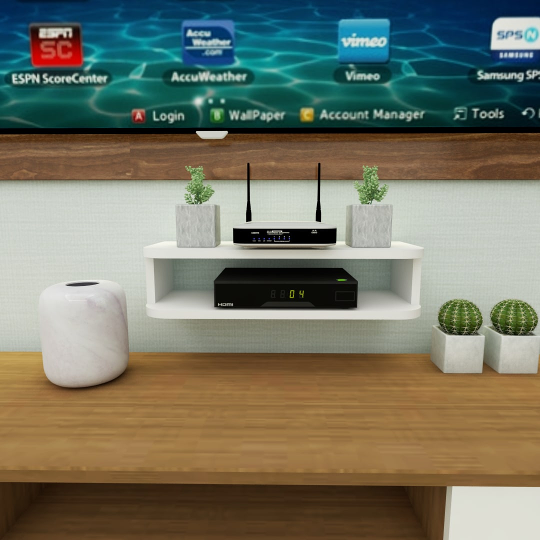 Rak Wifi DVD Rak Dinding Gantung Minimalis | Lazada Indonesia