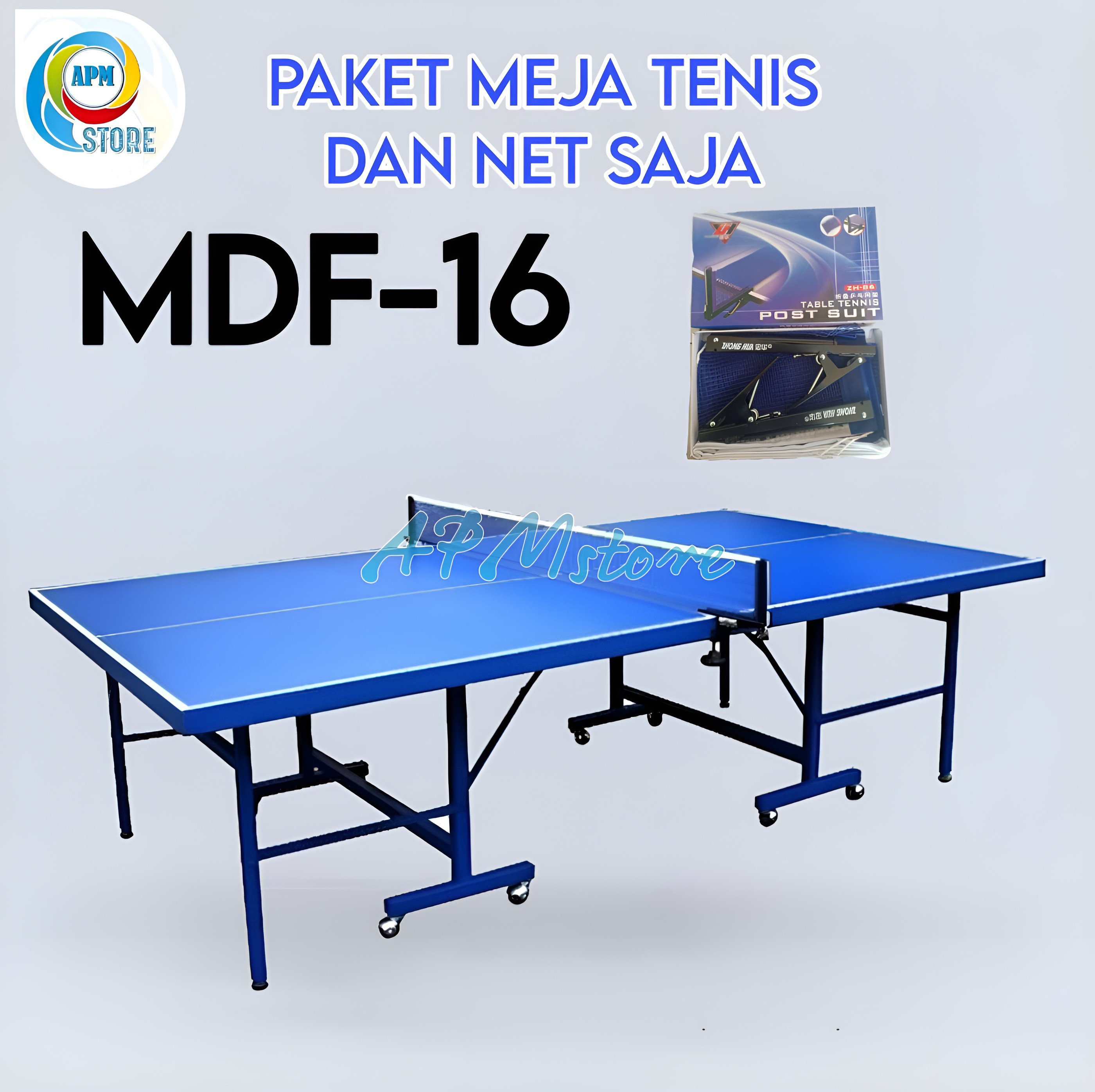 Meja Tenis Meja Full Set Murah Bahan MDF Ketebalan 18mm Dan 16mm Meja pingpong Tenis Meja ...