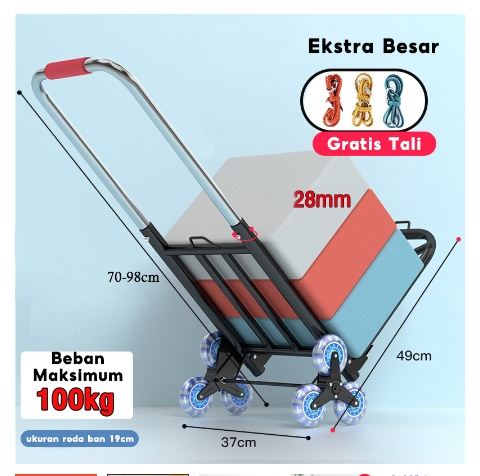 REAIM troli multifungsi 2 roda Silent Support Light Portable Sliding ...