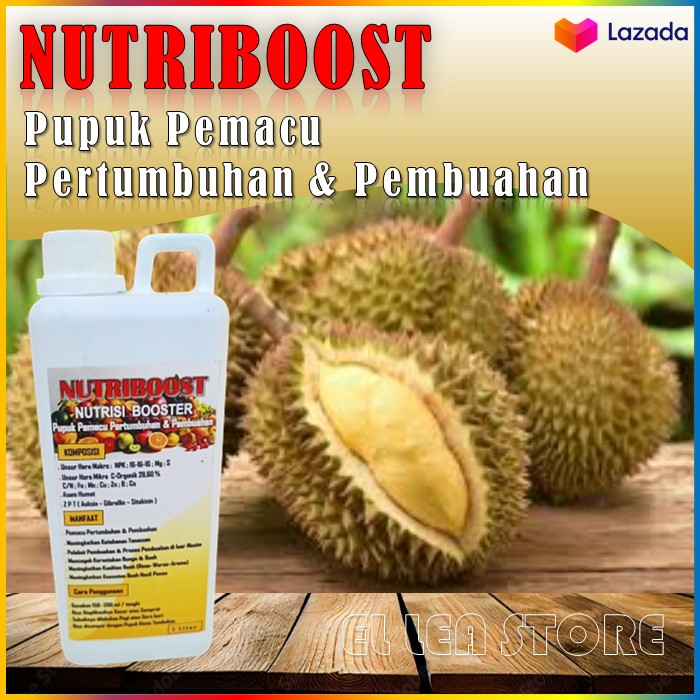 Pupuk Organik Cair Pemacu Pertumbuhan & Pelebat buah Booster Pembesar Buah Durian Jeruk Tomat ...