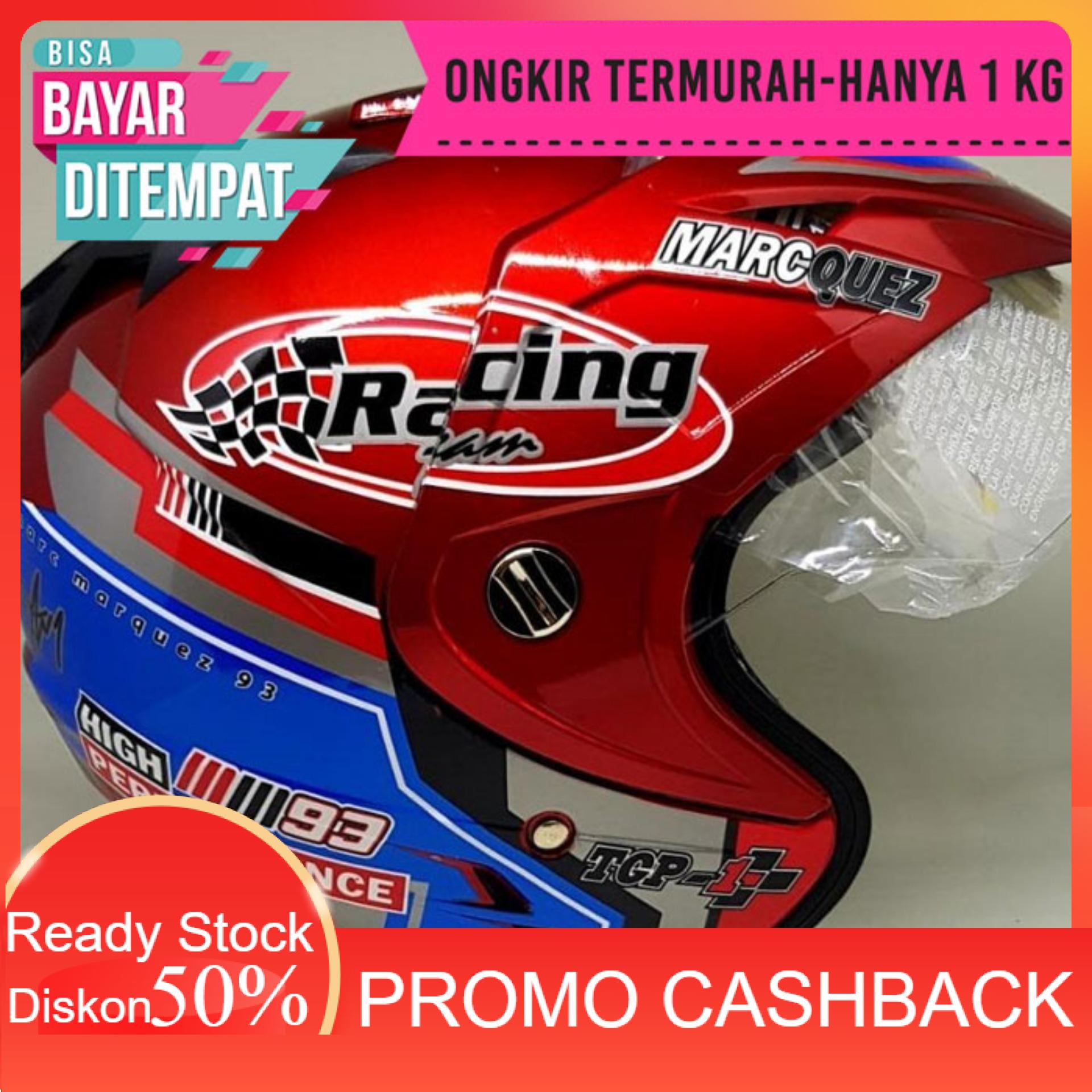 2.2 Helmet BUSA DAPAT DIlepas DICUCI MURAH RACING BXP - Black Doff ...
