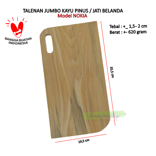 Talenan Jumbo Kayu Pinus Talenan kayu Pinus / Jati Belanda Ukuran Jumbo ...