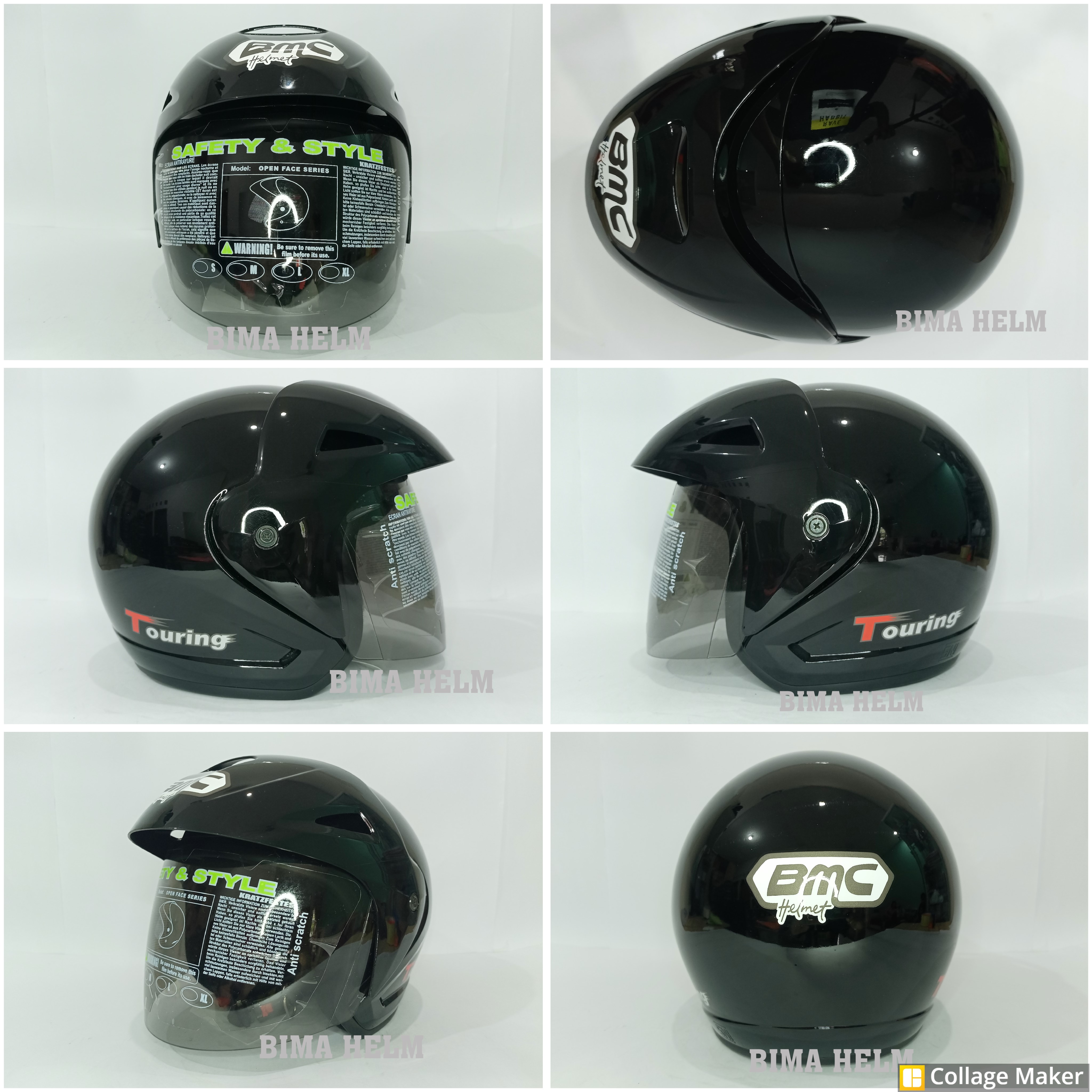 HELM BMC TOURING POLOS ORIGINAL | Lazada Indonesia