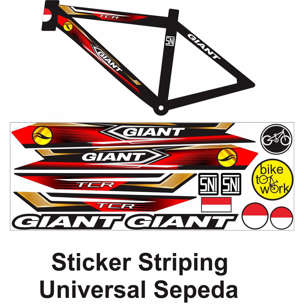 STIKER RACING STRIPING STICKER UNIVERSAL BIKE VARIASI / VARIASI ...