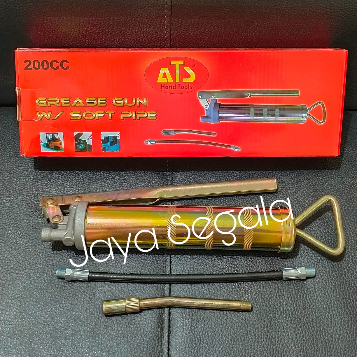 Pompa gemuk 200cc Grease gun 200 CC Stempet tangan Manual Alat pelumas ...