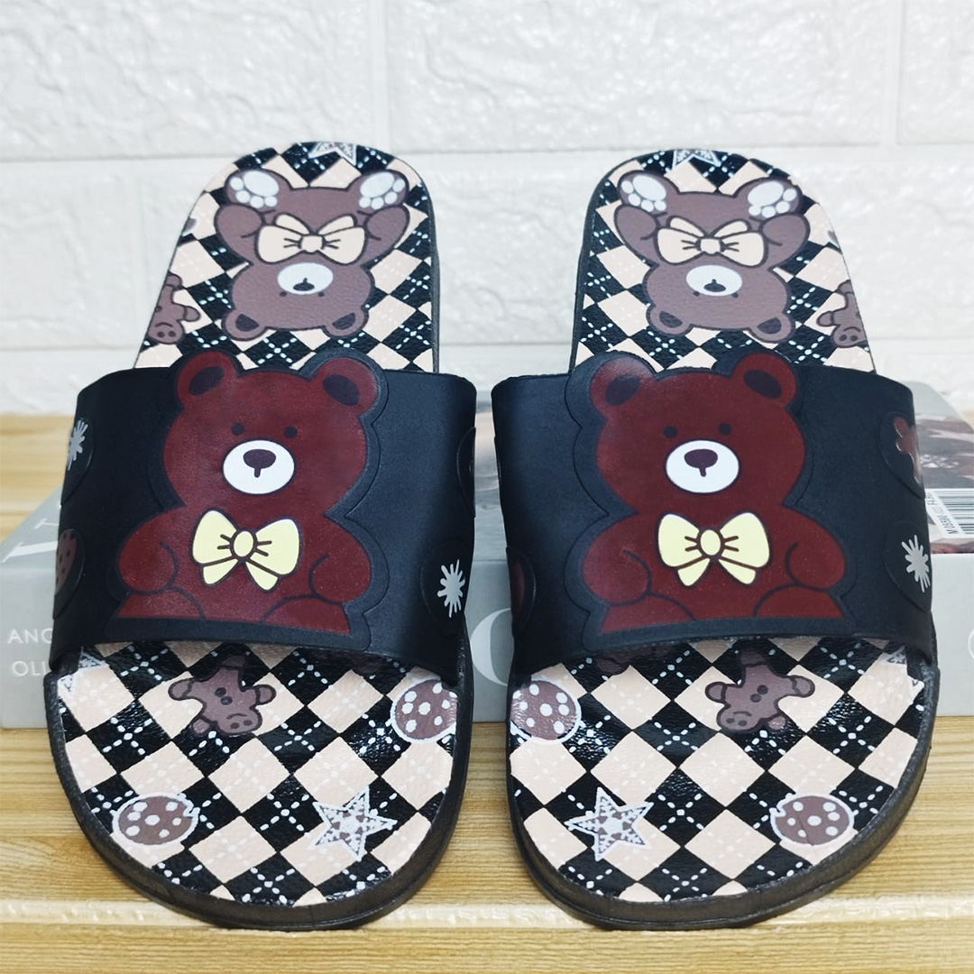 Sampai7an SPT-43 / Sandal Wanita Rumah Main Selop Simple Motif Karakter ...