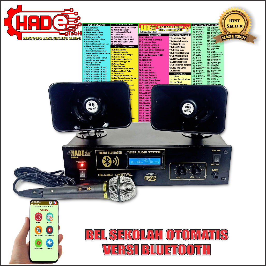 Bel sekolah Otomatis 2horn mini | Lazada Indonesia