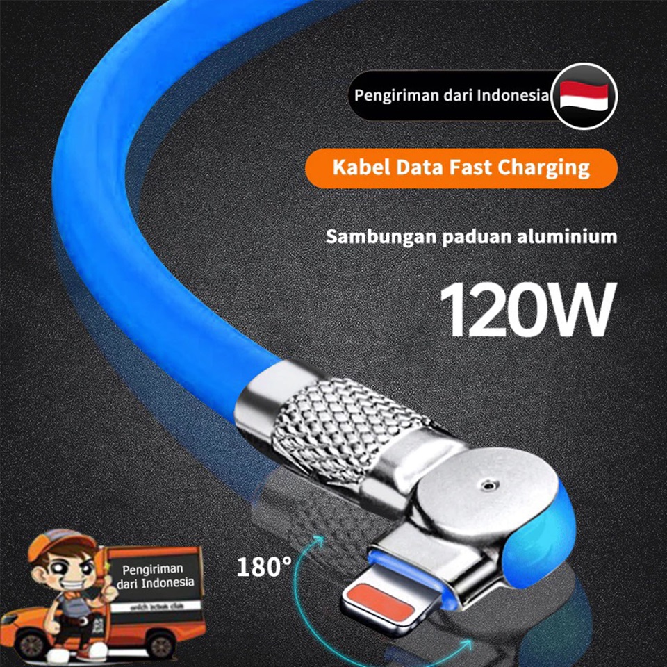 KABEL DATA FAST CHARGING IPHONE /TIPE C / MICRO /KABEL DATA LED 180 ...