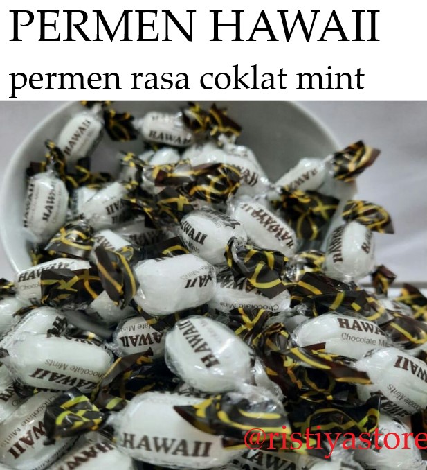 permen hawai rasa coklat mint | permen jadul kekinian isi 100psc ...