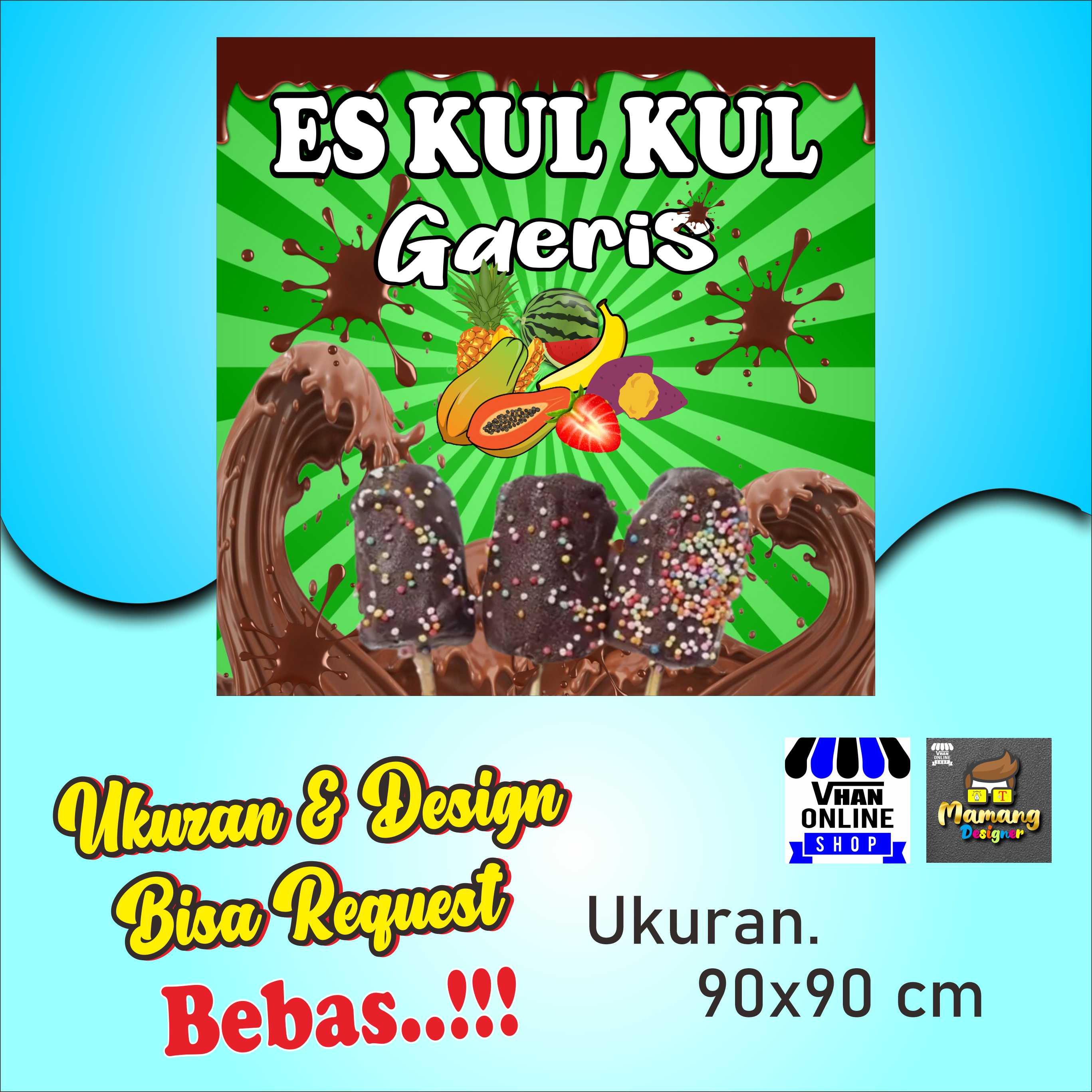 Cetak Spanduk Banner Es Kul Kul, Es Viral, Jajanan Viral, Keren Bagus ...