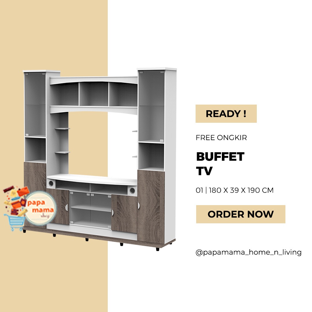 Lemari tv minimalis / lemari Hias buffet tv - Lemari TV ukuran 180 ...