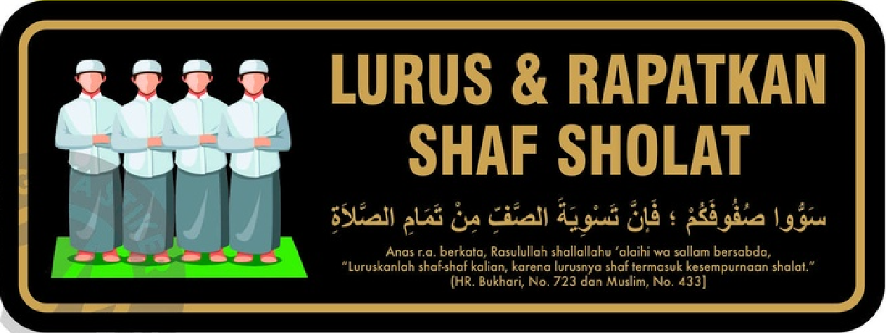 STIKER VINYL LURUSKAN SHAF SHOLAT (DIJUAL SATUAN) | Lazada Indonesia