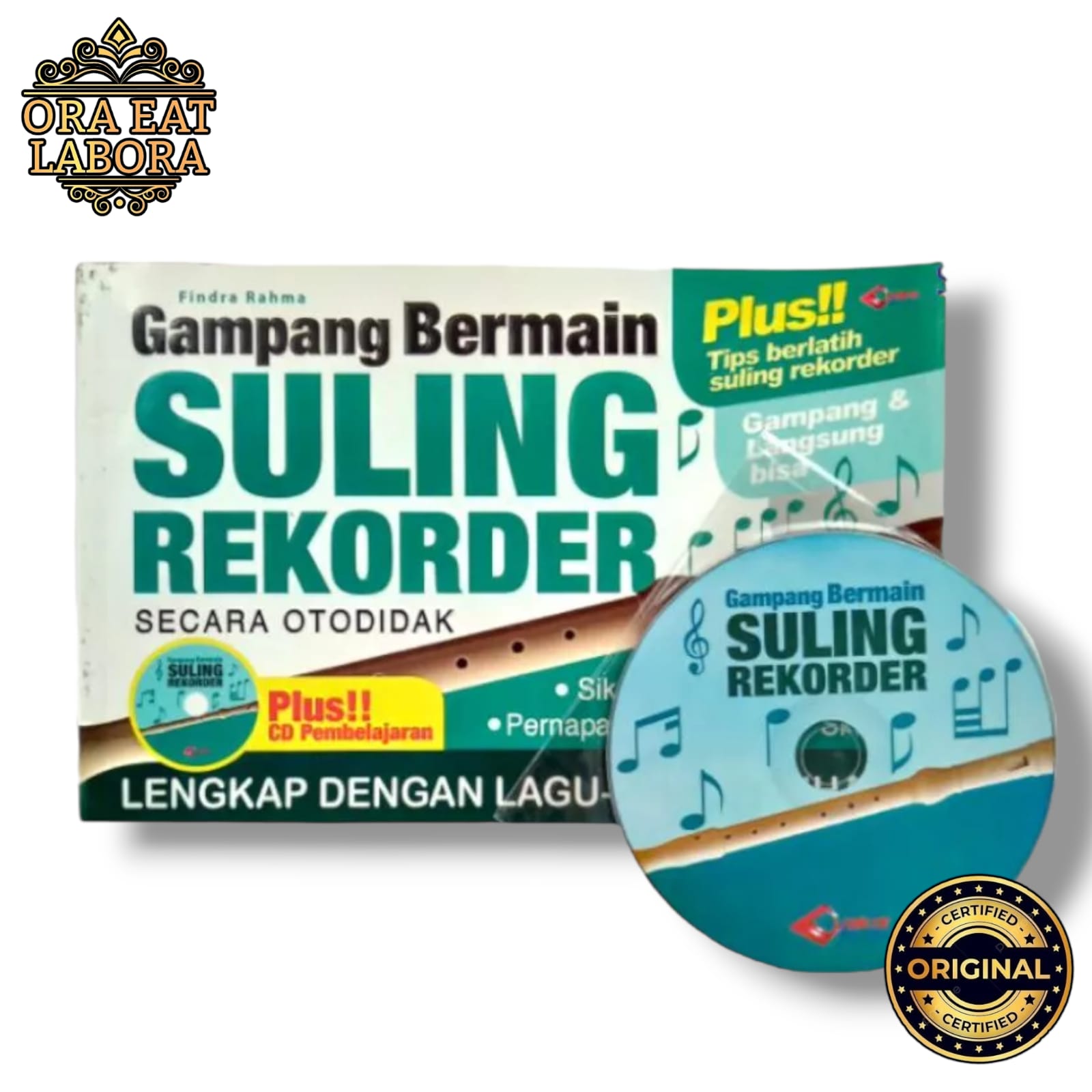 Buku Original Gampang Bermain Suling Rekorder Secara Otodidak - Ora Eat ...