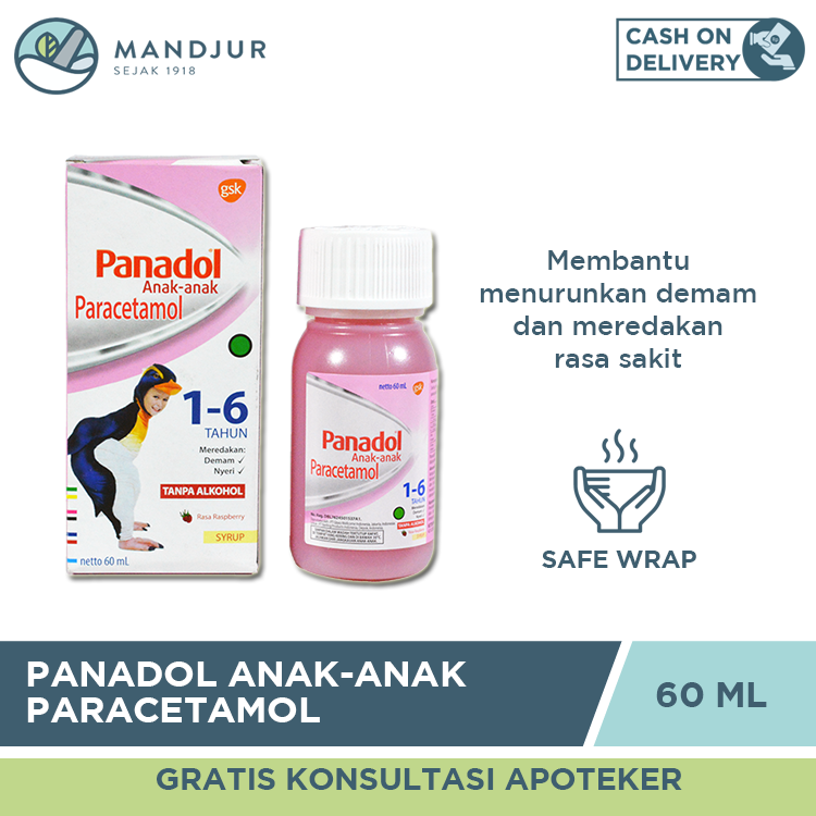 Panadol Anak - Anak Paracetamol | Lazada Indonesia
