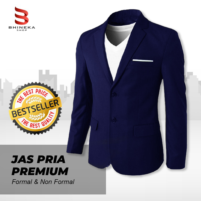 Jas Pria Formal Blazer Jas Dinas Kantor Jas Wedding Jas Pesta Jas Nikah Jas Almamater | Lazada ...