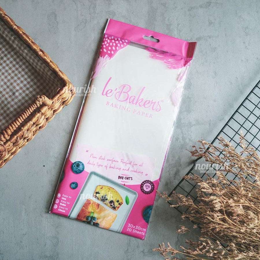 Le Bakers Pre Cut Baking Paper 30x30cm 20pc (Kertas Baking) | Lazada ...