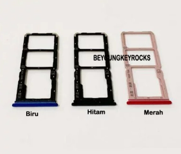 SIM TRAY DUDUKAN SIM CARD SLOT SIM TEMPAT KARTU VIVO Y91 Y91C Y93 Y95 ...