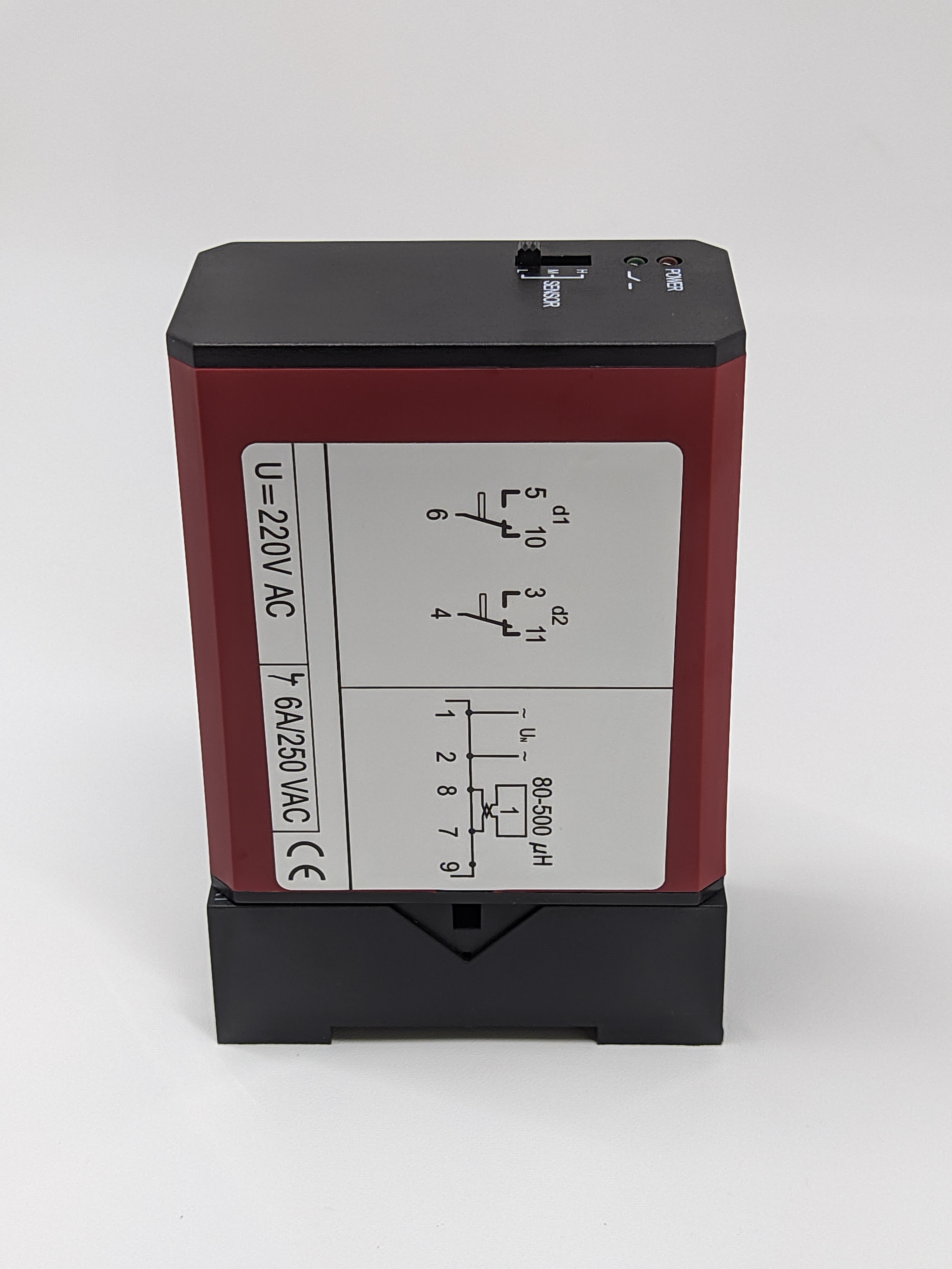 Vehicle Loop Detector Merah 220V VLD Single, Metal Sensor Parkir ...