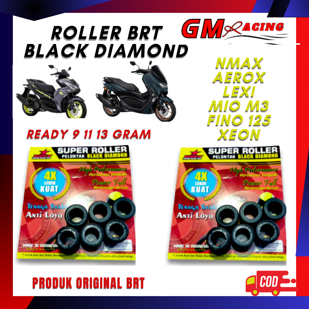 ROLLER BRT NMAX ROLLER RACING NMAX 9 11 13 GRAM BRT LOLLER 9 GRAM BRT ...