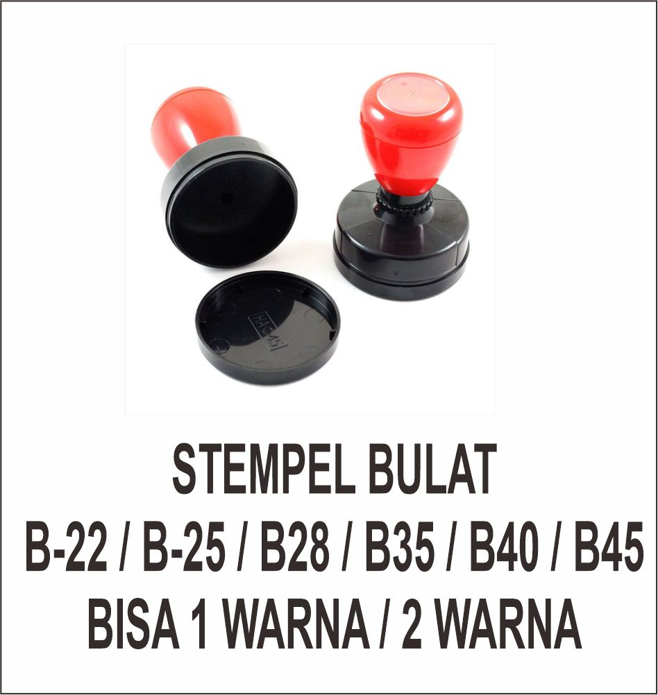 STEMPEL FLASH BULAT CUSTOM 1 WARNA / 2 WARNA | Lazada Indonesia