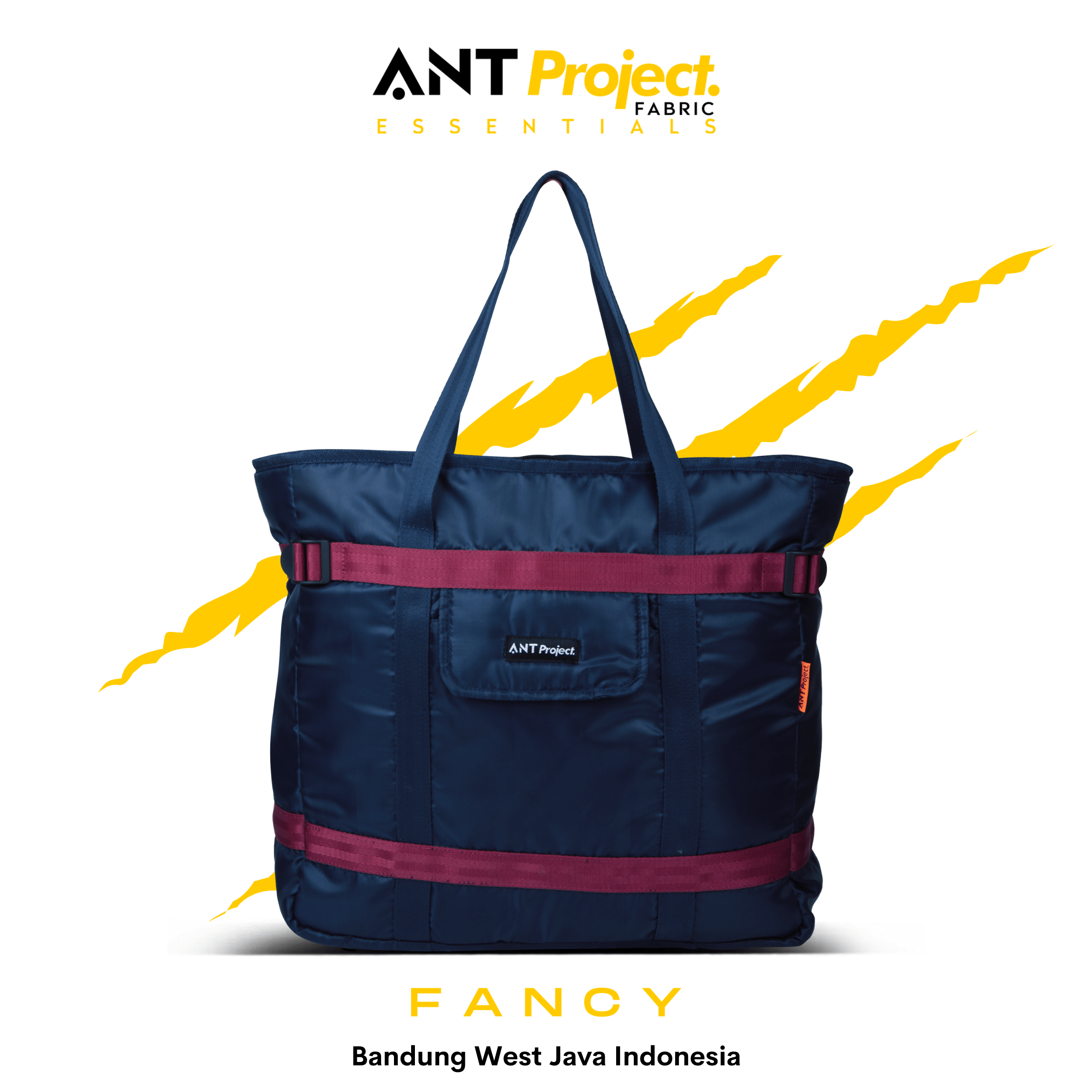 ANT PROJECT - Tote Bag FANCY Navy Blue - Tas Jingjing | Lazada Indonesia