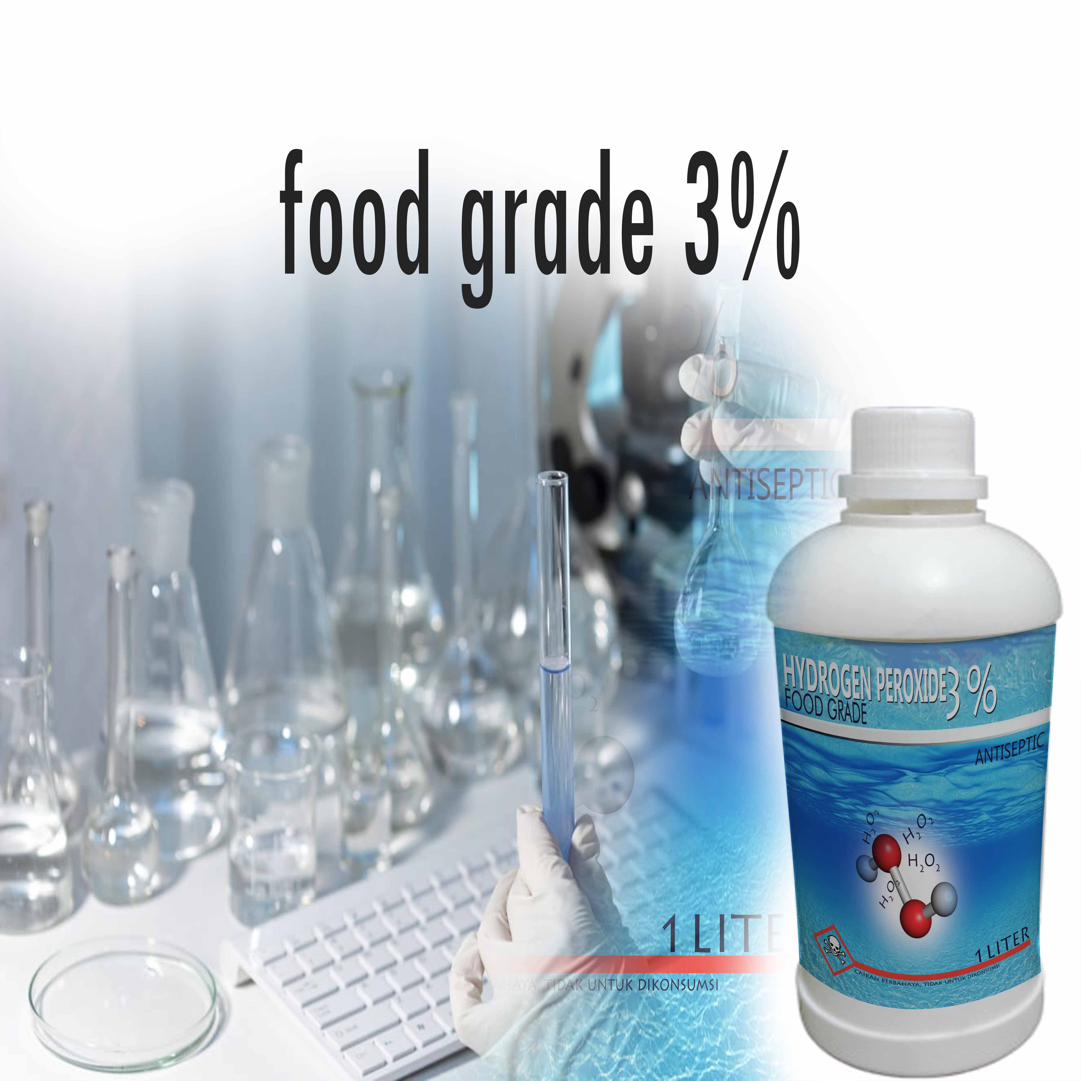 H2O2 Hydrogen Peroxide 3% 1 Liter Food Grade | Lazada Indonesia