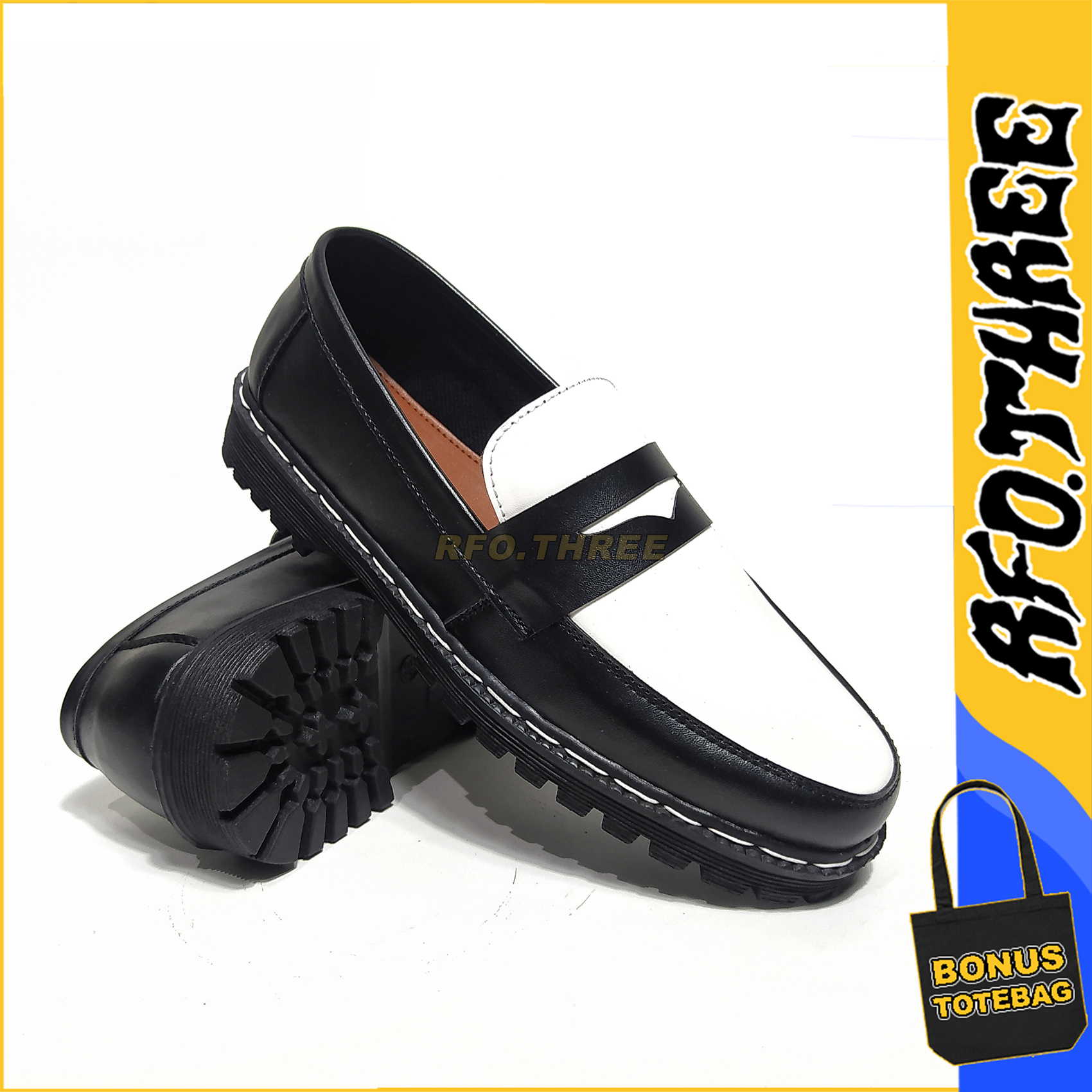 RFO THREE Ferenc - Sepatu Formal Pria Docmart Pantofel Cowok Kerja ...