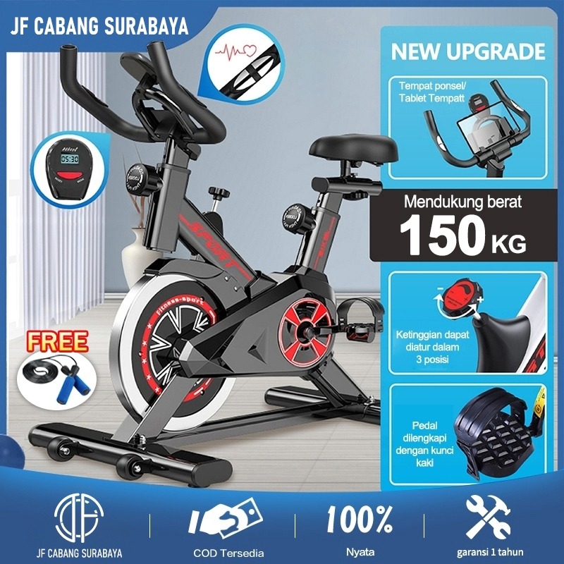 Spinning bike Sepeda statis peralatan fitness dalam ruangan yang sangat ...